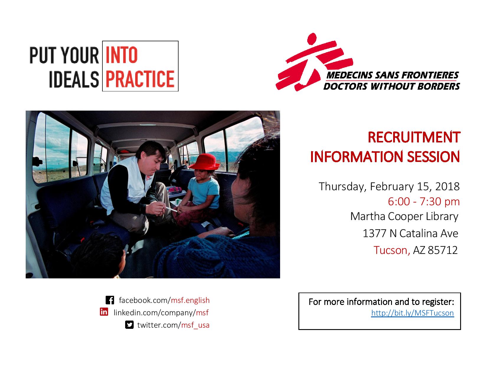 Doctors Without Borders Recruiting Event in Tucson – Pima County ...